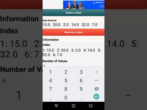Statistics Calculator - Statistical tool to calculate means, variance, median and other