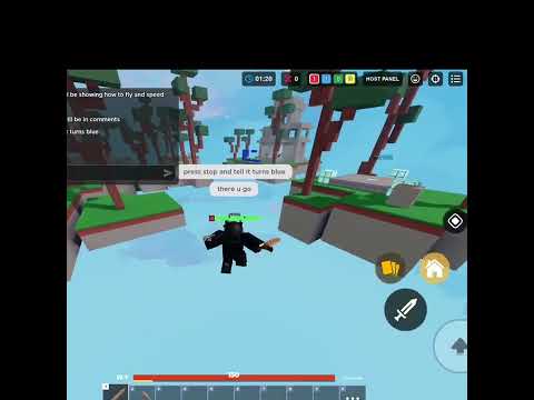 how to fly and get speed script #bedwars #roblox #capcut