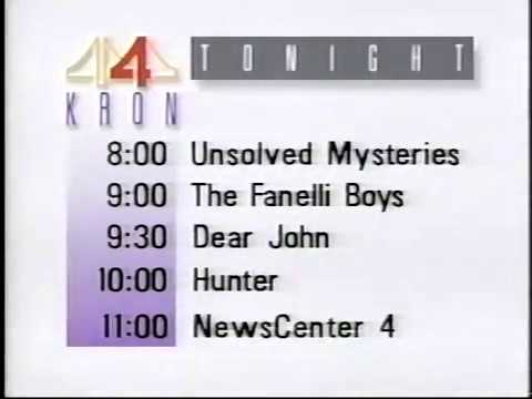 KRON primetime lineup bumper, 10/10/90