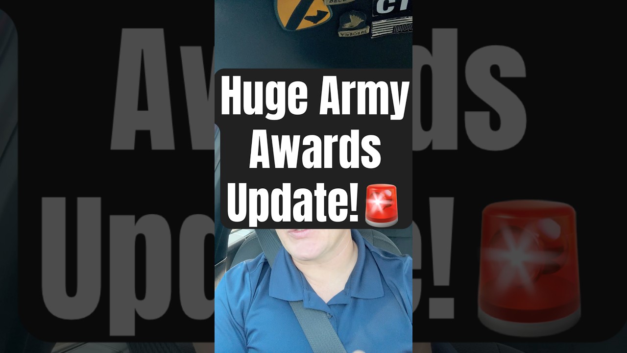 Huge Army Awards Update!! #army #militarylife #armynews #fypシ