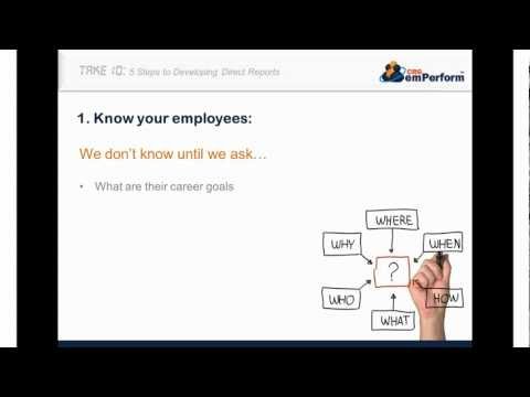 emPerform Take 10 - 5 Steps to Developing Direct Reports