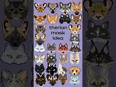 mask ideas!β¨#therian #mask #fypγ·γ