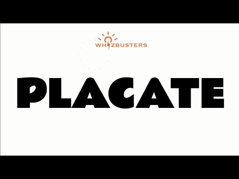 PLACATE (verb) Meaning with Examples in Sentences | GRE GMAT LSAT SAT