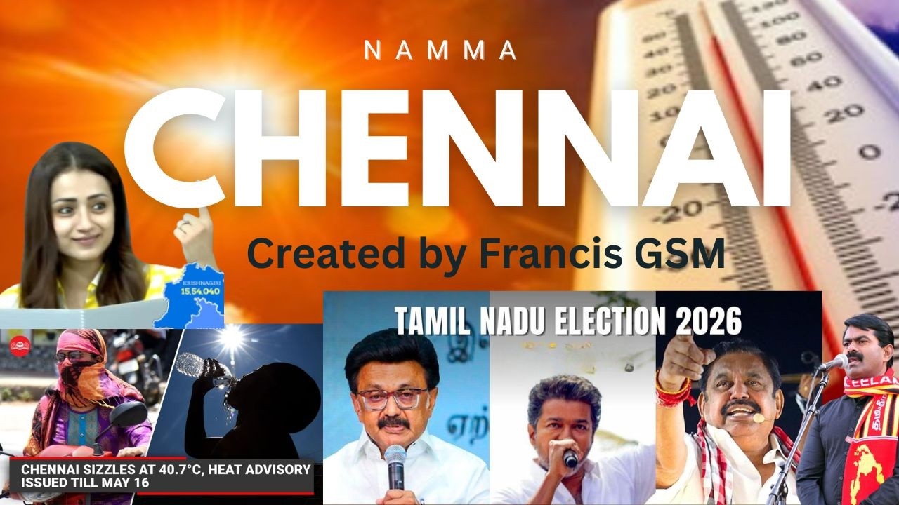 Chennai / Madras- CM Stalin- Vijay- Seeman- Election 2026- Hot Summer- Francis GSM