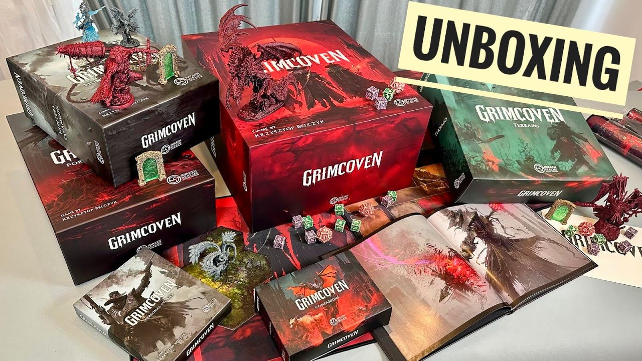 Grimcoven | unboxing | final production copy