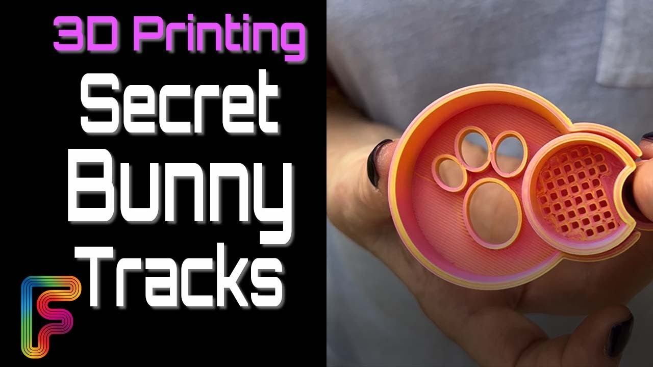 3D Printed Easter Bunny Mystery Tracks So Cute and Fun for Easter!