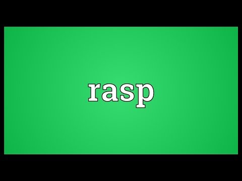 Rasp Meaning