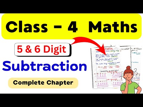 Subtraction Class 4 Maths | Subtraction Worksheet | Maths Worksheet for Class 4 | Class 4 Worksheet