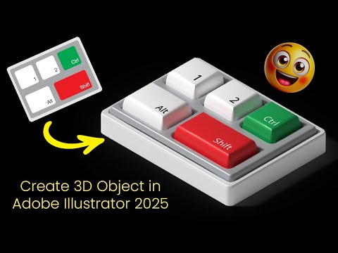 How to Turn Vector Art into 3D in Adobe Illustrator 2025 | Step-by-Step Tutorial