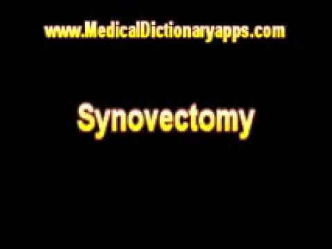What Is The Definition Of Synovectomy Medical School Terminology Dictionary