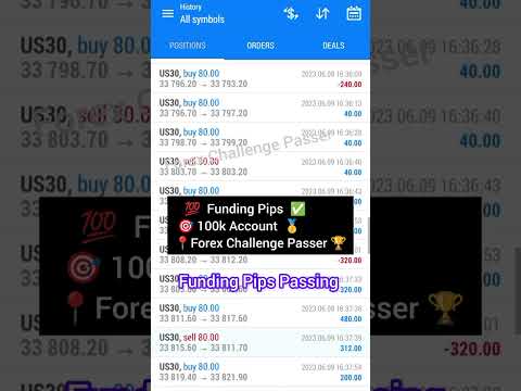 Funding Pips 100k Passing in 1 Hour