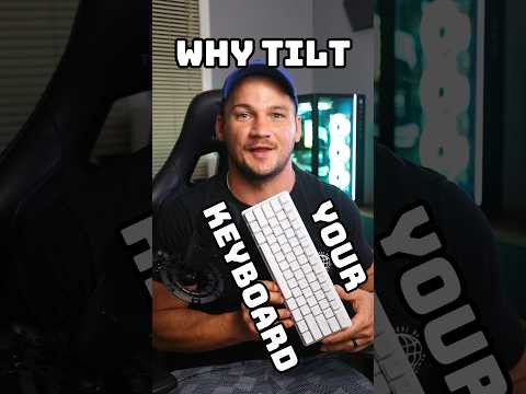 Why some gamers tilt their keyboards #pcgaming #gaming #keyboard