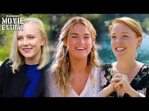 MAMMA MIA! HERE WE GO AGAIN On-set with Young Dynamos Lily James, Jessica Keenan Wynn, Alexa Davies