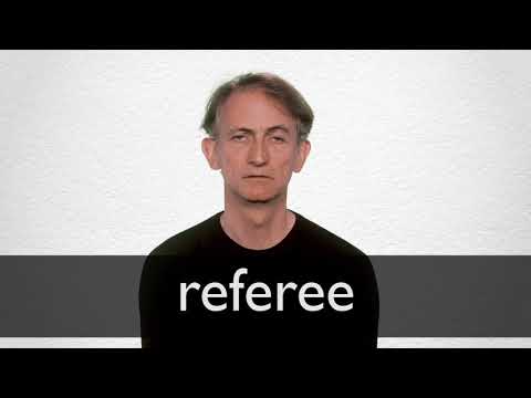 How to pronounce REFEREE in British English