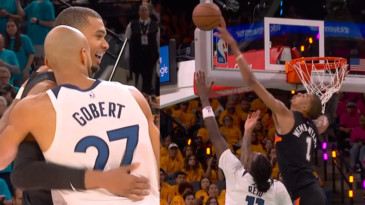 Victor Wembanyama 12 BLOCKS in Game 1 vs Wolves is PLAYOFF RECORD