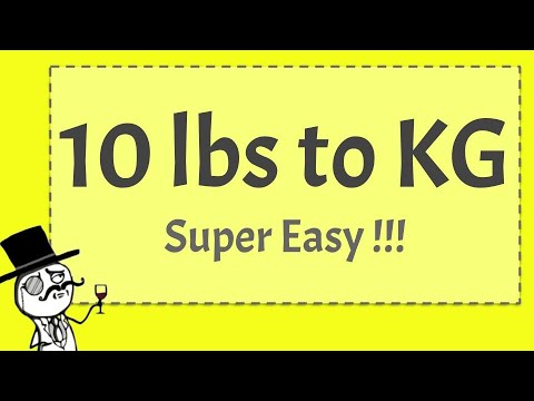 10 Pounds to KG - Super Easy !