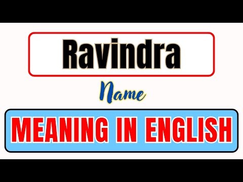 Ravindra name meaning | What is Ravindra meaning in english | रवीन्द्र नाम का मतलब | English Brain