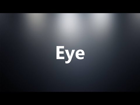 Eye - Medical Meaning and Pronunciation