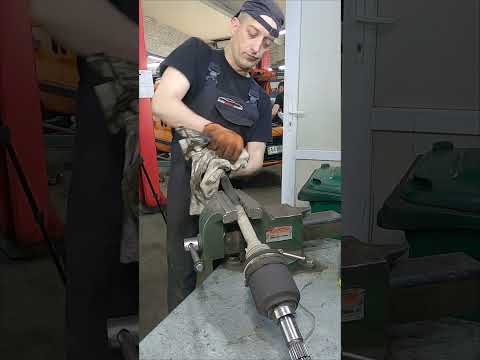 How to quickly remove the outer CV joint of a driveshaft #shorts