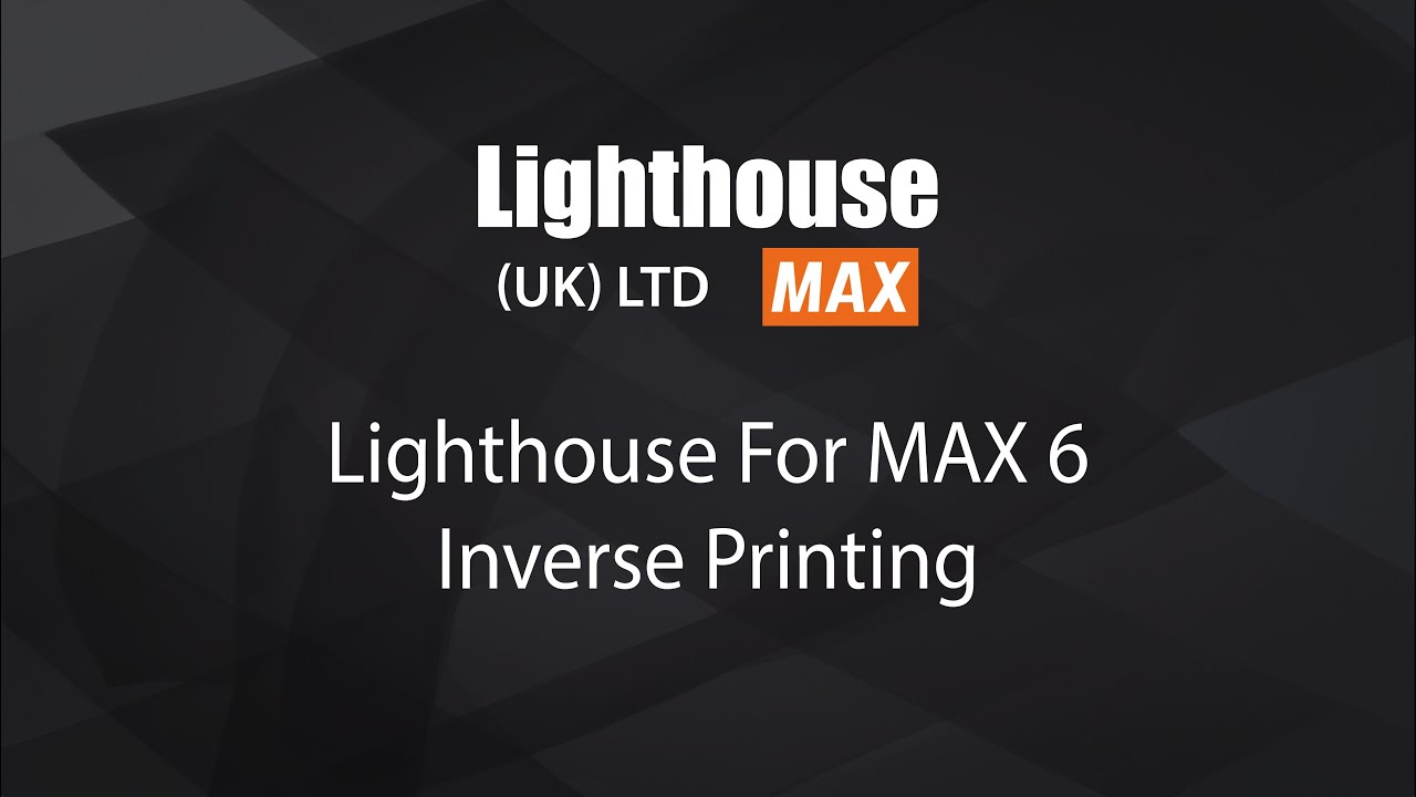 Lighthouse CPM-100 Inverse Printing