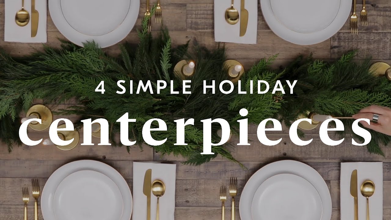4 Simple Holiday Centerpieces