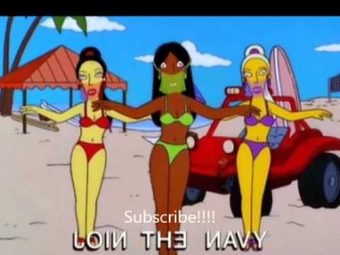 *RARE* [JOIN THE NAVY - YVAN EHT NIOJ] SIMPSONS DEBUNKED