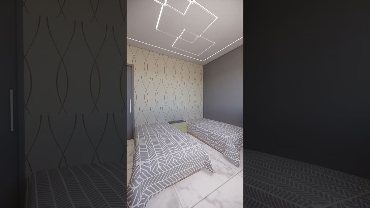 Kids Bedroom | Two Single Bed | Study Table | Wardrobe |