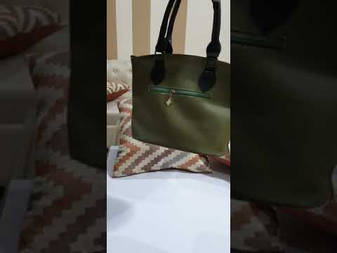 Olive Green Tie Shoulder Bag | Looks360.com.pk
