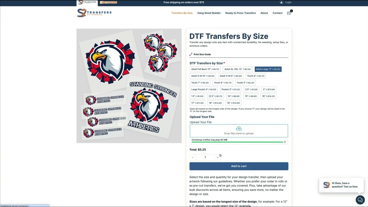Step-by-Step Guide to Buying DTF Transfers by Size at S2Transfers.com