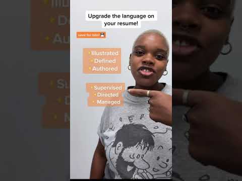 Upgrade the language on your resume!