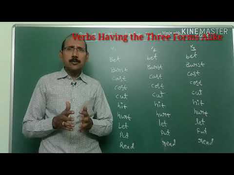 List of the Verbs With Three Forms Alike