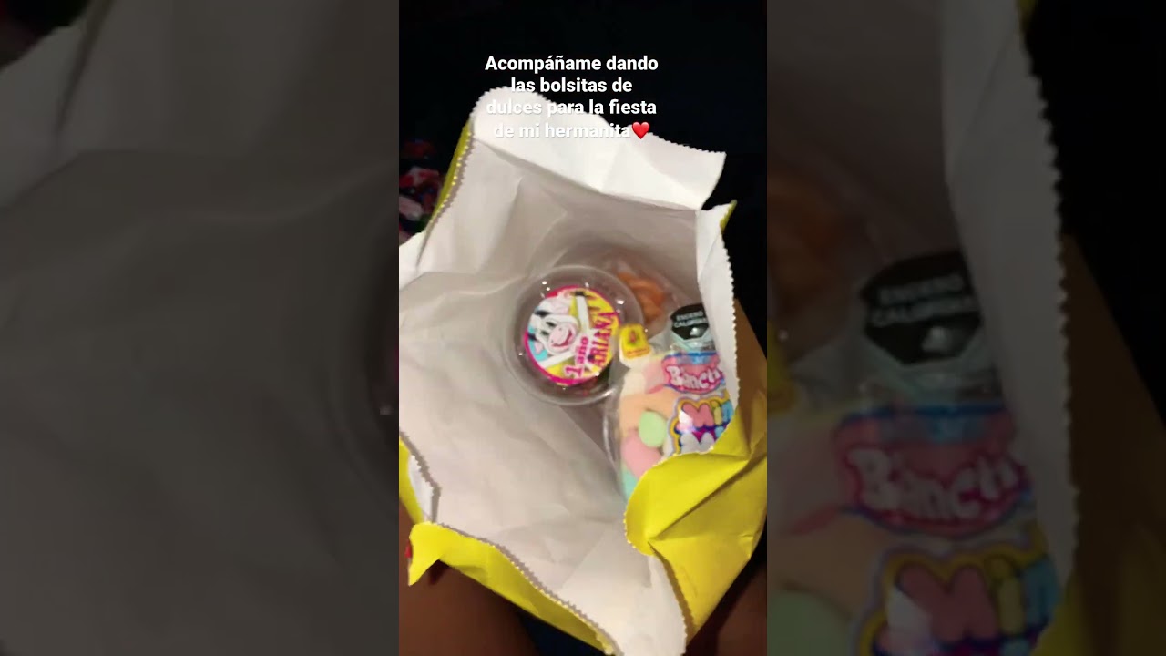 Las BOLSAS DE DULCE de el CUMPLEAÑOS de mi HERMANA PEQUEÑA❤️❤️