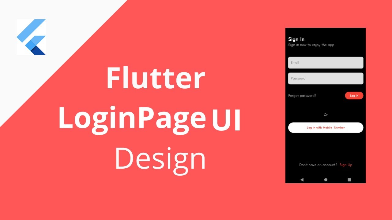 Flutter Login Page UI Design | Flutter | Flutter UI | Speed Coding Tutorial
