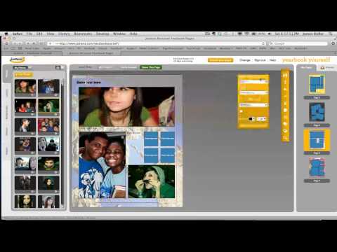 Make Personal Yearbook Pages at yearbookyourself.com