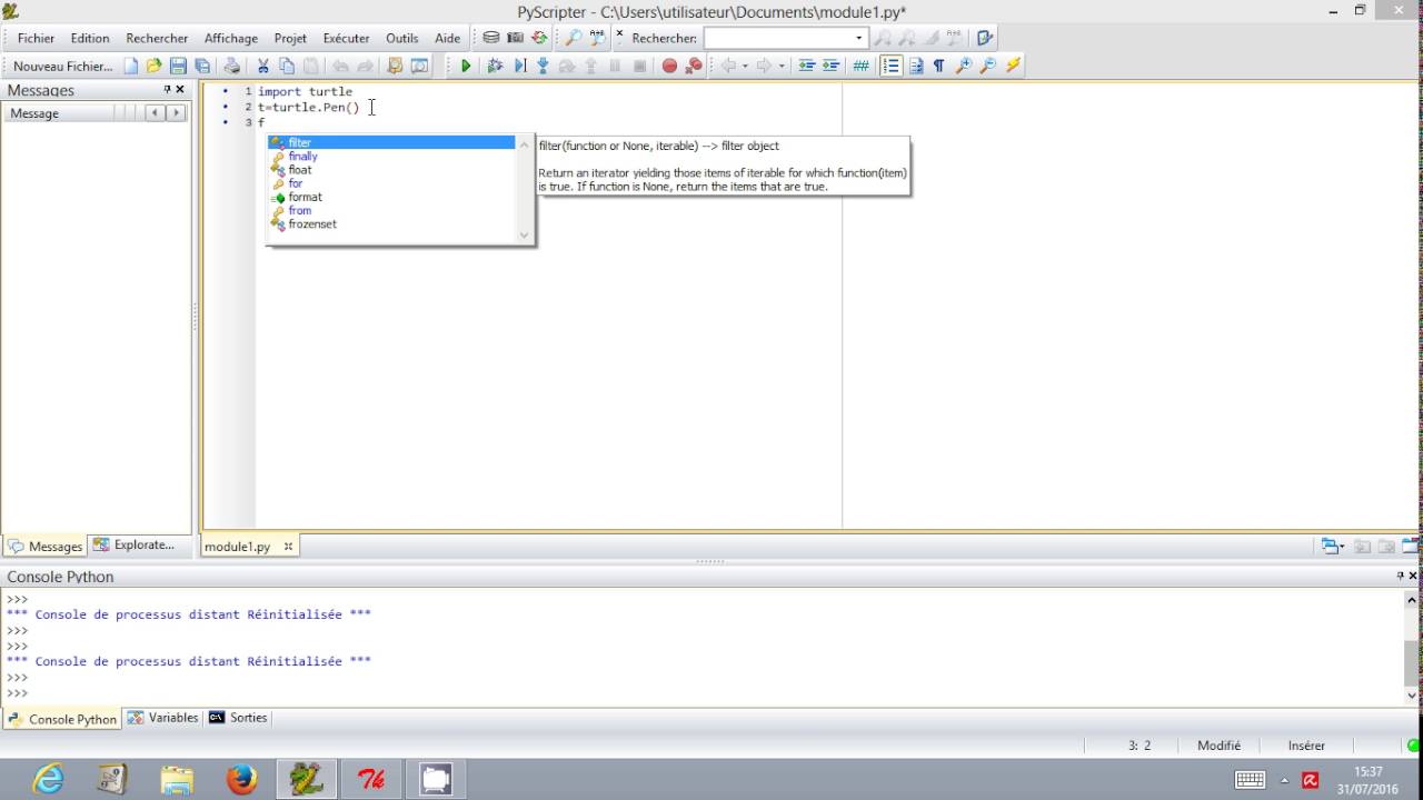 [TUTO] module turtle python boucle