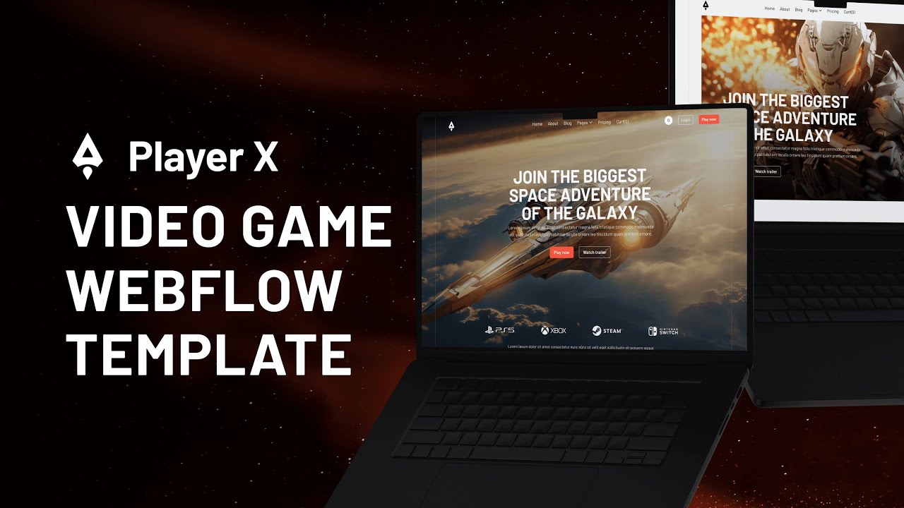 Player X - Gaming Webflow Template | BRIX Templates