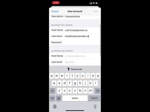 How to set up an IMAP / POP email account on the iPhone