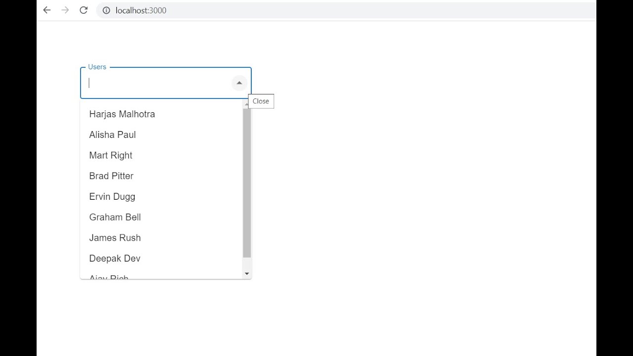 Reactjs Material-Ui Autocomplete with Dynamic Data(Web API)