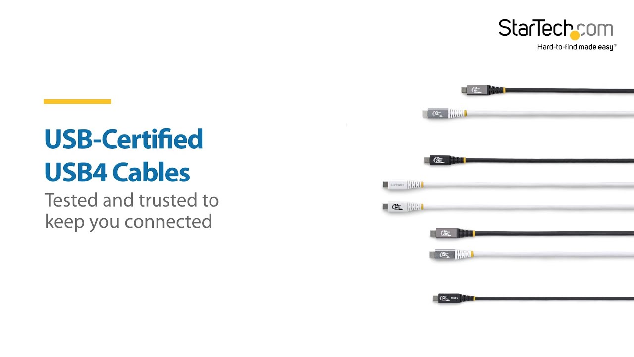 USB-Certified USB4 Cables | StarTech.com