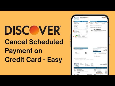How to Cancel a Scheduled Payment on Your Discover Credit Card