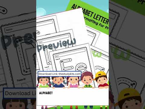 Alphabet Letters Tracing Letter Worksheet PreK 2nd Grade Digital and Printable