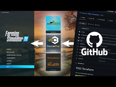 Github Guide - Download TerraFarm, Courseplay and Autodrive from GitHub Easily for FS22
