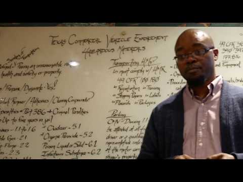 Texas Hazardous Materials Law - Commercial Motor Vehicle Enforcement | Big Rig Bull Vlog Episode 33