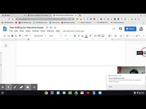Peer Editing for Narrative Essay Instructions