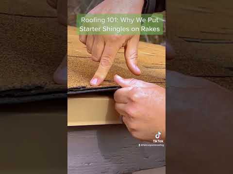 Roofing 101: Why we install Starter shingles on rakes#HowTo #roof #roofers #roofing #diy #shingles