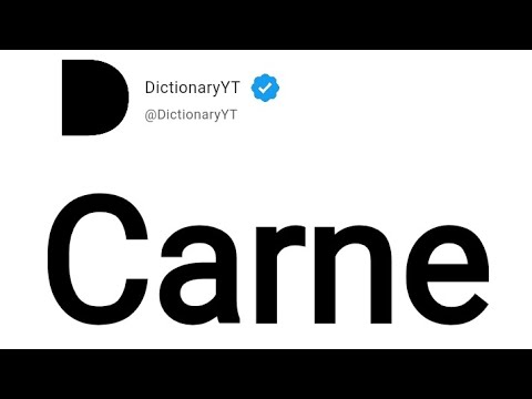 Carne Meaning in English