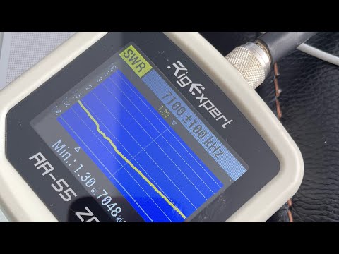 Buckmaster 7 band Ocf test RigExpert on 40 meters ! AA-55 zoom