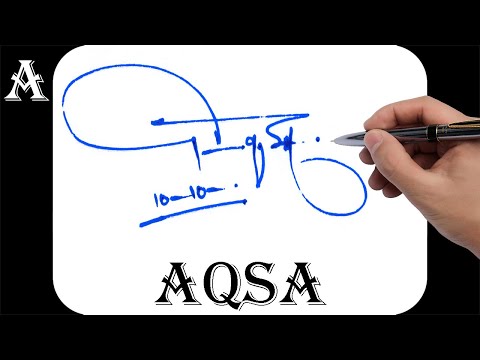 Aqsa name signature design - A signature style - How to signature your name