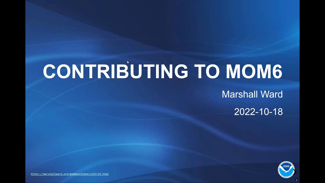 Overview: MOM6 contributing