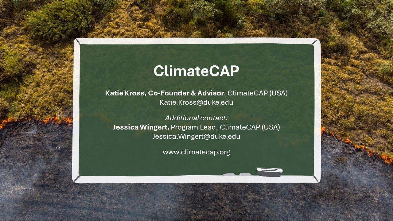 Climate Teaching Series: ClimateCAP